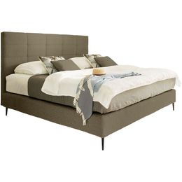 Joka Polsterbett &raquo;Mattina&laquo; Strukturbezug, Matratze in H2 oder H3 w&auml;hlbar braun Liegefl&auml;che L&auml;nge B: 200cm x 180cm, Boucl&eacute;, H&ouml;he Bett: 56cm H&ouml;he 