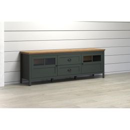 Home Affaire TV-Board &raquo;Vienna&laquo; 1 Stk. tlg. Lowboard mit Beleuchtung und Vollauszug-Schublade - B/T/H 184/45/64 cm B/H/T: 184cm x 64cm x 45cm, 2 Stk., 