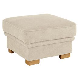 OTTO home Hocker &raquo;Amrum&laquo; mit Federkern beige Struktur Blume (100% Polyester);Jacquard ( 100% Polyester );Chenille (90% Polyester, 10% Polyacryl) B/H/T