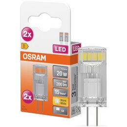 Osram LED-Leuchtmittel &raquo;LED PIN Lampe&laquo; G4 2 Stk. Warmwei&szlig; transparent Einheitsgr&ouml;&szlig;e