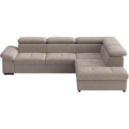 Sit & More sit&more Ecksofa &raquo;Viola, L-Form, B. 249 cm&laquo; optional Schlaffunktion 100% Polyester B/H/T: 249cm x 73cm x 226cm, Chenille, Ottomane rechts, ohne 
