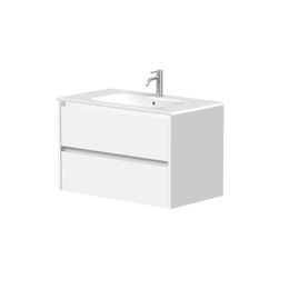 Welltime Waschtisch &raquo;City, Badm&ouml;bel, Badkommode, Badschrank, in verschiedenen Breiten&laquo; B/T/H: 81,5/46/51,5 cm, mit Soft-Close-Funktion, inklusive 