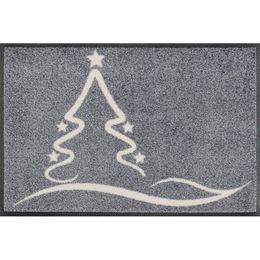 wash+dry by Kleen-Tex Fu&szlig;matte rechteckig 7 mm H&ouml;he grau Gummi B : 40cm 1 Stk., 7mm, L: 60cm