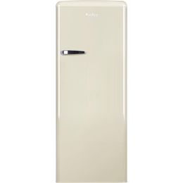 Amica Vollraumk&uuml;hlschrank Retro &raquo;VKSR 354 155 B&laquo; 144 cm hoch 55 cm breit Viel Raum f&uuml;r Frische &ndash; leise, hell und flexibel sortiert beige Wechselbarer 