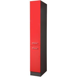 KOCHSTATION Apothekerschrank &raquo;KS-Paris&laquo; Breite 30 cm grau Holzwerkstoff B/H/T: 30cm x 200cm x 60cm