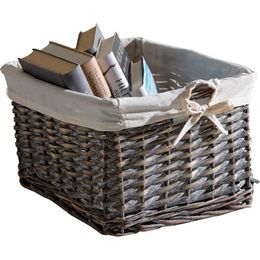 Home Affaire Aufbewahrungskorb &raquo;California&laquo; im 1er und 2er Set erh&auml;ltlich, aus einem Rattangeflecht, Breite 30 cm beige Geflecht Rattan B/H/T: 30cm x 