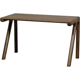 Woood Schreibtisch &raquo;Tug aus Mangoholz mit abgerundeter Formgebung 130x60x78 cm&laquo; Tragkraft 35 kg, Holz mit sichtbarer Maserung, einfach zu montieren B/
