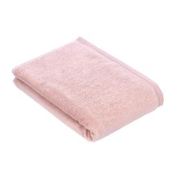Vossen Badetuch &raquo;Detox Time&laquo; Waffelpique Bord&uuml;ren rosa Walkfrottier, Baumwolle B/L: 67cmx140cm, 1 Stk., Walkfrottier