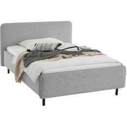 Meise M&ouml;bel meise.m&ouml;bel Polsterbett &raquo;Primo wahlweise mit Bettkasten&laquo; erh&auml;ltlich in verschiedenen Breiten grau Liegefl&auml;che L&auml;nge B: 200cm x 140cm, Stoffbezug ohne 
