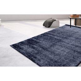 Arte Espina Teppich &raquo;Swing 8100&laquo; rechteckig 43 mm H&ouml;he Sehr weiche Haptik, vielf&auml;ltig kombinierbar blau Polyester B : 140cm 1 Stk., 43mm, L: 200cm
