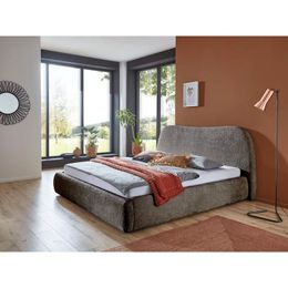 ATLANTIC HOME COLLECTION Polsterbett &raquo;Sophie&laquo; mit oder ohne Stauraum, hochwertiger Boucl&eacute;-Bezug braun Liegefl&auml;che L&auml;nge B: 200cm x 160cm, Boucl&eacute; mit 