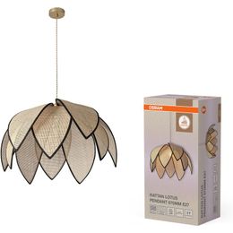 Osram Pendelleuchte &raquo;Decor Rattan&laquo; E27 1 Stk. braun, Fassung E27, Rattan und Stahl beige &Oslash; 67cm, 1 Stk.