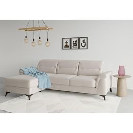 Sit & More sit&more Ecksofa &raquo;Sinatra L-Form&laquo; mit Recamiere, optional mit Kopfteilverstellung und Armteilfunktion grau 100% Polyester B/H/T: 258cm x 85cm x 170cm,