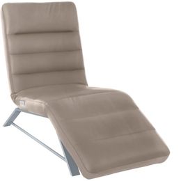 W.Schillig Relaxliege &raquo;daily dreams&laquo; Funktionsliege wahlweise mit Motor, Gestell matt, Breite 65 cm braun Longlife Xtra-Leder Z59: Glattleder mit 