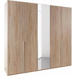 wimex Kleiderschrank &raquo;New York&laquo; INKLUSIVE Schubladeneinsatz und Einlegeb&ouml;den braun B/H/T: 225cm x 208cm x 58cm, Schubladen: 3 Stk. T&uuml;ren: 5 Stk.