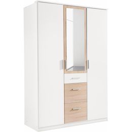 wimex Kleiderschrank &raquo;Joker&laquo; wahlweise mit Spiegel wei&szlig; B/H/T: 135cm x 199cm x 59cm, T&uuml;ren: 3 Stk. mit Spiegel