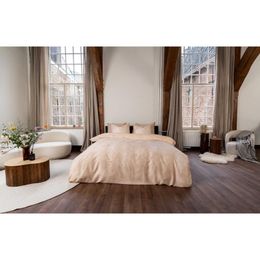Kayori Bettw&auml;sche &raquo;Asama&laquo; 2 Stk. Hergestellt aus GOTS-zertifizierter Bio-Baumwolle beige Mako-Satin, Obermaterial: 100% Baumwolle B/L: 155cm x 220cm, 