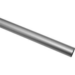 Gardinia Gardinenstange &raquo;Industrial Home&laquo; &Oslash; 2,5 mm 1 l&auml;ufig-l&auml;ufig mit Bohren, Wandmontage, Metall, Gardinenstangen Set aus Metall silber Metall B/L: 