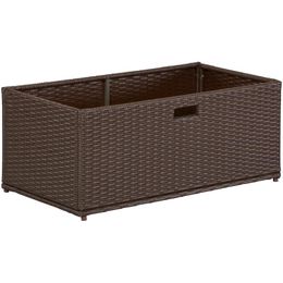 Merxx Auflagenbox Polyrattan braun Geflecht Polyrattan B/H/T: 95cm x 39cm x 49cm