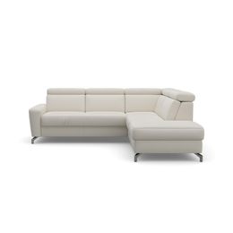 Sit & More sit&more Ecksofa &raquo;Scarlett L-Form&laquo; inklusive Kopfteilverstellung, optional Schlaffunktion & Bettkasten beige B/H/T: 258cm x 226cm, Luxus-Microfaser 
