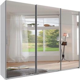wimex Schwebet&uuml;renschrank &raquo;England&laquo; 3-t&uuml;rig, mit vollverspiegelter Schrankfront, in diversen Breiten wei&szlig; Holzwerkstoff Wei&szlig;, B/H/T: 270cm x 236cm x 65cm, 