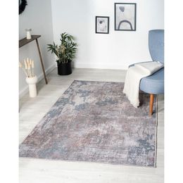 MyFlair Outdoorteppich &raquo;Avery&laquo; rechteckig 10 mm H&ouml;he Kurzflor, modernes Design, waschbar, In- und Outdoor geeignet blau Polyester B : 120cm 1 Stk., 10mm, L: 