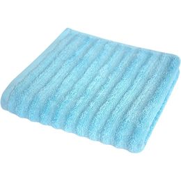 Dyckhoff Handtuch &raquo;Wellenstreifen&laquo; blau Frottier, Obermaterial: 100% Baumwolle B/L: 50cmx100cm, 1 Stk., Frottier