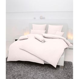 Janine Bettw&auml;sche &raquo;PIANO 0125 31, Seersucker 100% Baumwolle, uni, b&uuml;gelfrei&laquo; 3 Stk. Markenrei&szlig;verschluss, feinf&auml;dige Qualit&auml;t, gek&auml;mmte Mako-Garne beige Soft