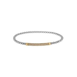 Firetti Damen Armband &raquo;Schmuck Geschenk Silber 925 Armschmuck Armkette Kugelkette&laquo; mit Zirkonia (synth.) gold 18cm, Silber 925 (Sterlingsilber) 