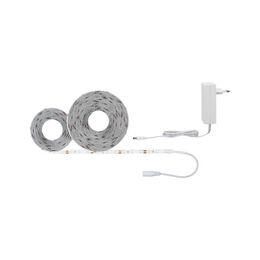 Paulmann LED-Streifen &raquo;SimpLED Stripe Set 7,5m 20W 230/12V DC Wei&szlig; Metall Kunststoff&laquo; 1 Stk.-flammig wei&szlig; Flammen 1 Stk., Gesamtl&auml;nge 9,28m