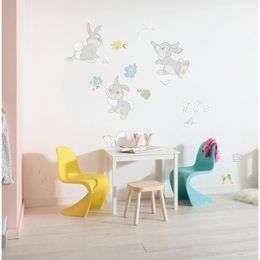 Komar Wandtattoo &raquo;Thumper Growing Carrots - Gr&ouml;&szlig;e 50 x 70 cm&laquo; selbstklebend, Wandsticker, Kinderzimmer bunt Folie Blumen Disney Wald