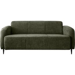 Home Affaire 3-Sitzer &raquo;Marone bequem, Breite 185cm, komfortable Wellenunterfederung&laquo; gr&uuml;n 100% Polyester B/H/T: 185cm x 76cm x 90cm, Velours