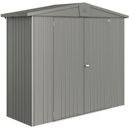 BioHort Ger&auml;tehaus &raquo;Europa Gr. 2A, verschiedene Farben&laquo; Qualit&auml;ts-Ger&auml;teschuppen aus Metall grau Stahl Einheitsgr&ouml;&szlig;e