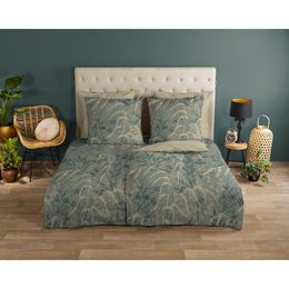 Good Morning Wendebettw&auml;sche &raquo;Silve&laquo; 2 Stk. 100% Baumwolle, Renforc&eacute;, Rei&szlig;verschluss, Wendeoptik, Bl&auml;tter Renforc&eacute;, Obermaterial: 100% Baumwolle B/L: 