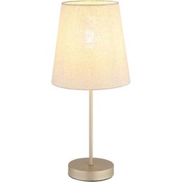 NOWA Tischleuchte &raquo;JORIS&laquo; E14 1 Stk. eleganter Stoffschirm, modernes Design 1, &Oslash; 20cm H: 45cm, 1 Stk.