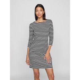 Vila Damen Jerseykleid &raquo;VININNY 3/4 O-NECK DRESS/LC&laquo; Sommerkleid schwarz-wei&szlig; S, N-Gr