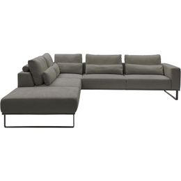 Musterring Ecksofa &raquo;JustB! PM100 Federkern & Kaltschaum, bequem, Breite 308cm, L-Form&laquo; grau 85% Polyester, 15% Viskose B/H/T: 308cm x 88cm x 200cm, Flachgewebe 