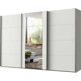 wimex Schwebet&uuml;renschrank &raquo;Bern Schiebet&uuml;renschrank&laquo; Schrank mit zus&auml;tzlicher Innenausstattung, Garderobe wei&szlig; Holzwerkstoff B/H/T: 313cm x 210cm x 64cm, 