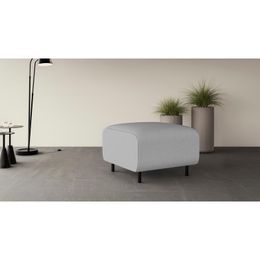 OTTO home Polsterhocker &raquo;ARROS klein mit Wellenunterfederung, Ma&szlig;e B/T/H: 70/70/46 cm&laquo; passend zur Serie, in hochwertiger Verarbeitung grau 100% 