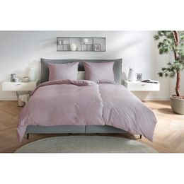 Primera Bettw&auml;sche &raquo;Renforce Stonewashed&laquo; 2 Stk. jedes Teil ein Unikat, gewaschene Used Optik rosa Renforc&eacute;, Obermaterial: 100% Baumwolle B/L: 135cm x 200cm, 