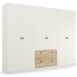 Rauch Dreht&uuml;renschrank &raquo;Kleiderschrank Schrank Garderobe Ankleide HOMEY BY QUADRA SPIN&laquo; Breiten: 181/226/271 cm, H&ouml;he 210 cm, mit cognacbraunen 