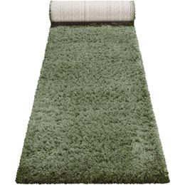 Esprit Hochflor-Teppich &raquo;YOGI ESP-096&laquo; rechteckig 50 mm H&ouml;he L&auml;ufer, flauschiger weicher Flor, Wohnzimmer gr&uuml;n Polyester B : 80cm 1 Stk., 50mm, L: 230cm