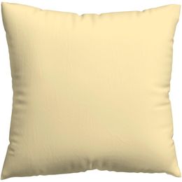 Schlafgut Kissenbezug &raquo;Premium Kissenbezug Woven Satin (1 St)&laquo; Ton-in-Ton Rei&szlig;verschluss, Fadendichte von 300tc, Uni, OEKO Tex gelb Mako-Satin, Obermaterial: 