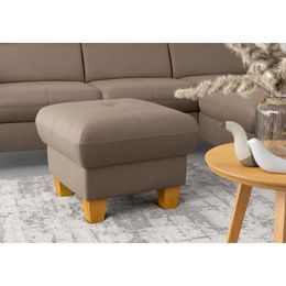OTTO home Polsterhocker &raquo;Lindgren&laquo; mit Stauraum braun 100% Polyester B/H/T: 61cm x 46cm x 61cm, Luxus-Microfaser Florence,mit Stauraum,ohne Federkern