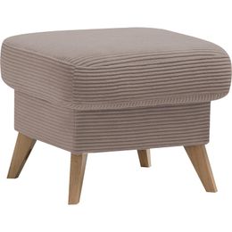 exxpo - sofa fashion Hocker &raquo;Samso, kompakte und bequeme Sitzgelegenheit in aktuellem Cord Bezug&laquo; braun B/H/T: 57cm x 47cm x 57cm, Cord POSO