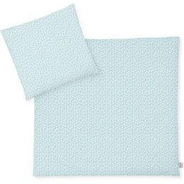 Julius Z&ouml;llner Kinderbettw&auml;sche &raquo;Planty&laquo; 2 Stk. blau Jersey, Obermaterial: 100% Baumwolle B/L: 80cm x 80cm, 1 Stk., 1 Stk., Jersey, B/L: 35cm x 40cm, 2 Stk.