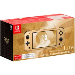 Spielekonsole &raquo;Lite &ndash; Hyrule-Edition&laquo; 32 GB gold Da Nintendo Switch Lite eine eigens f&uuml;r Handheld-Spiel konzipierte Spielekonsole ist, unterst&uuml;tzt sie