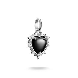 Thomas Sabo Damen Thomas Sabo Charm Herz &raquo;Charm Vintage-Herz - Connect&laquo; mit Rubin (synth.), Zirkonia (synth.) wei&szlig; Einheitsgr&ouml;&szlig;e