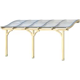 Skan Holz Terrassendach &raquo;Venezia&laquo; Leimholz braun Polycarbonat (PC) B/H/T: 541cm x 310cm x 389cm