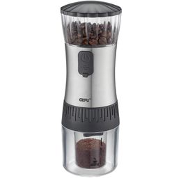 Gefu Kaffeem&uuml;hle &raquo;POLVE&laquo; Kegelmahlwerk Keramikmahlwerk, stufenlos, Kompakt, leicht, USB transparent Einheitsgr&ouml;&szlig;e